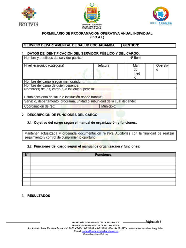 Poai 2024 Formulario | PDF