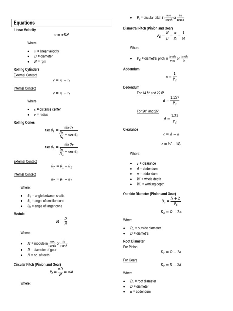 Topics 2 Machine Elements Reviewer | PDF | Gear | Euclidean Geometry