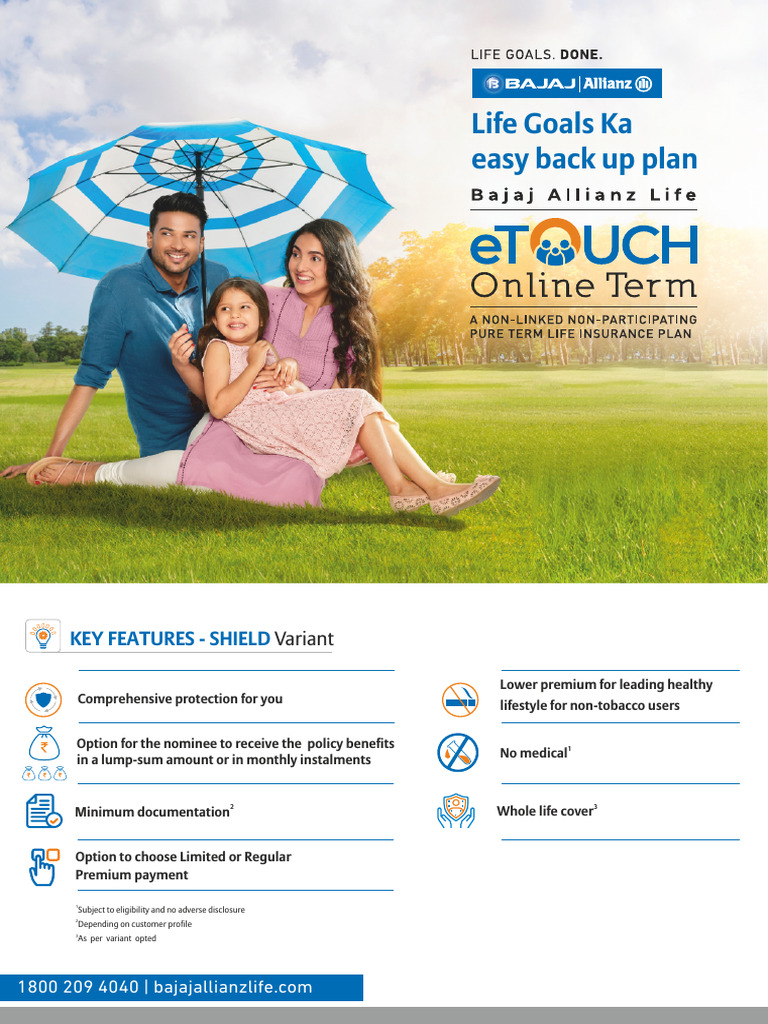 Etouch One-Pager-SHIELD 13 02 2021 | PDF | Insurance | Life Insurance