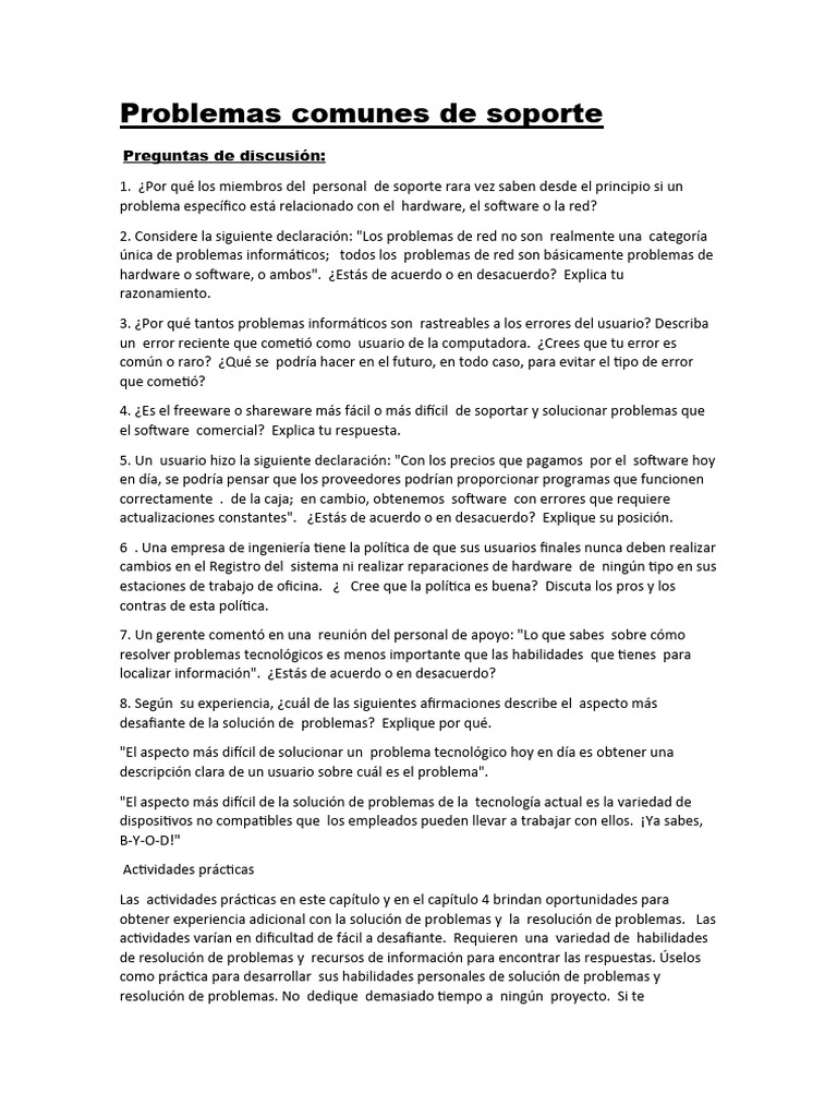 Preguntas de Discusión | PDF | Software | Archivo de computadora