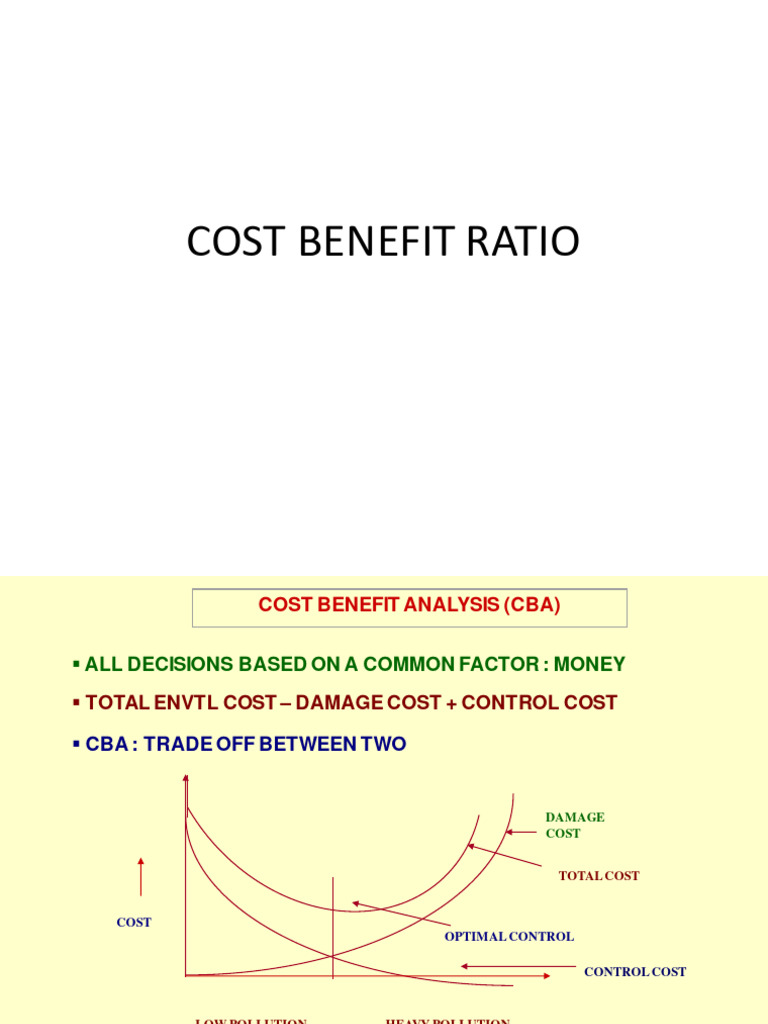 Cost Benefit Ratio | PDF