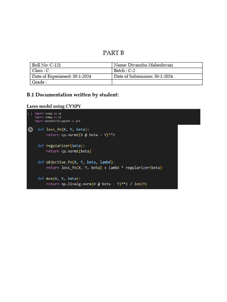 Experiment No 5 - MLOA - C121 | PDF | Mathematical Optimization | Computer Programming