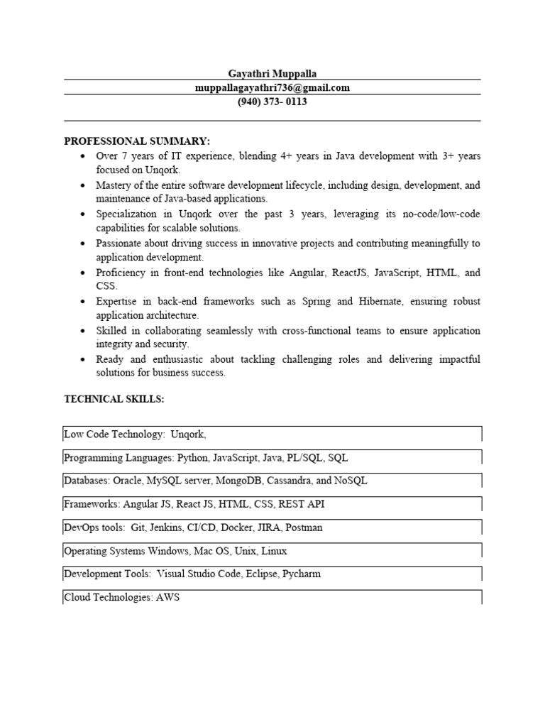 Gayathri Muppall | PDF | Databases | Web Application