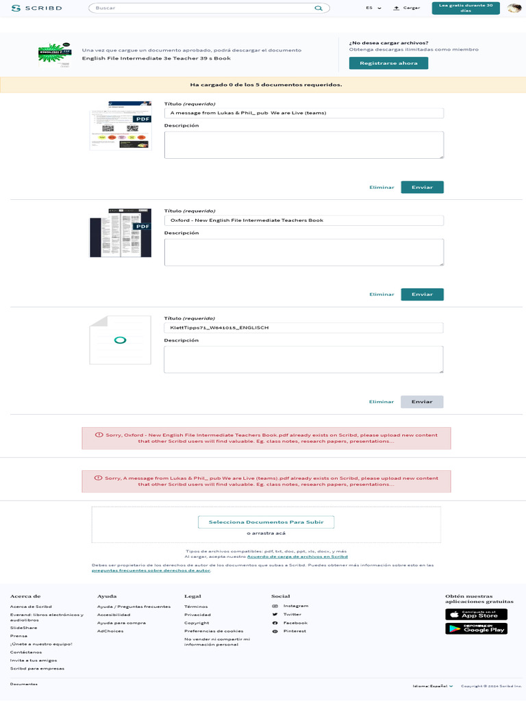 Suba Un Documento - Scribd | PDF | Scribd