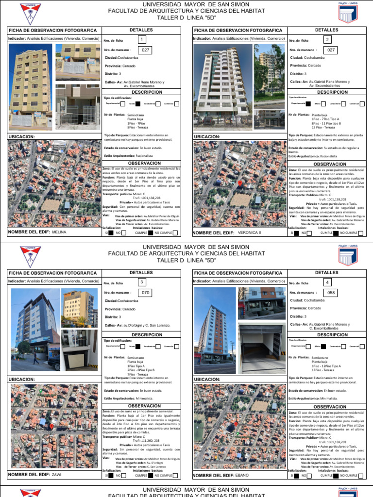 Fichas de Edif de +7P | PDF | edificio | Estilo