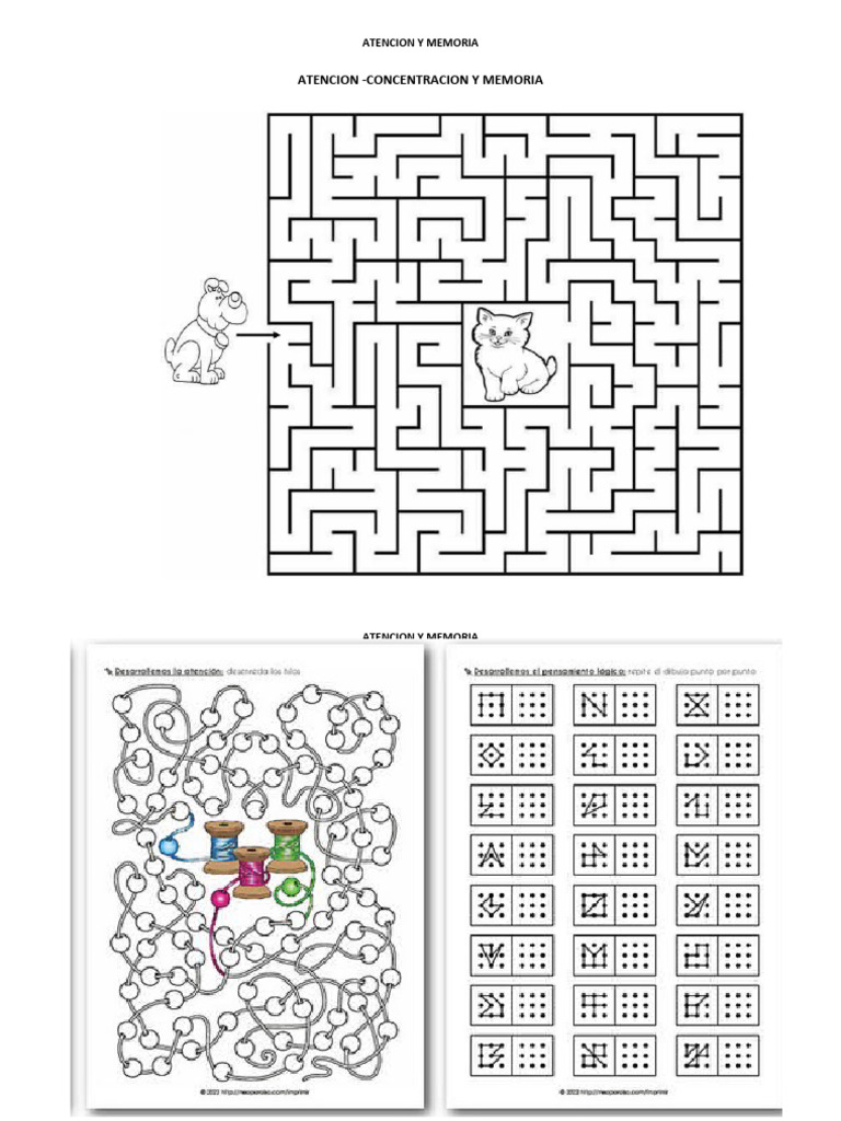 Ejercicios De Atencion Pdf