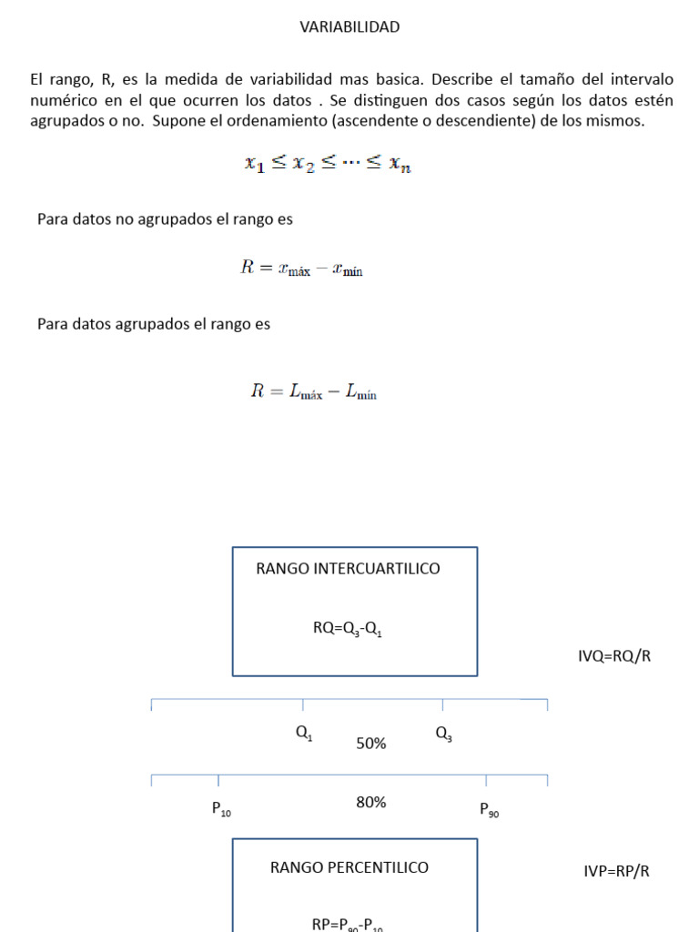 Variabilidad | PDF | Oblicuidad | Muestreo (Estadísticas)