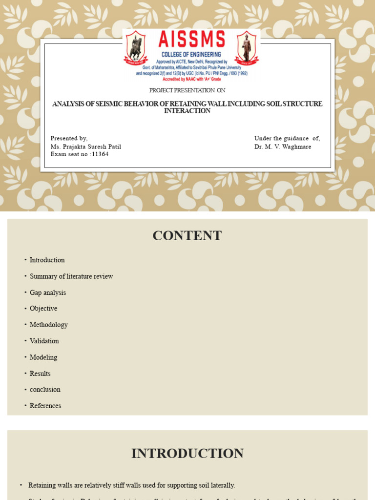 Final Project PPT - Prajakta Patil | PDF | Pressure | Mechanics