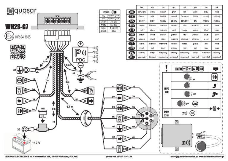 QE Module WH2S G7 Connections Diagram | PDF