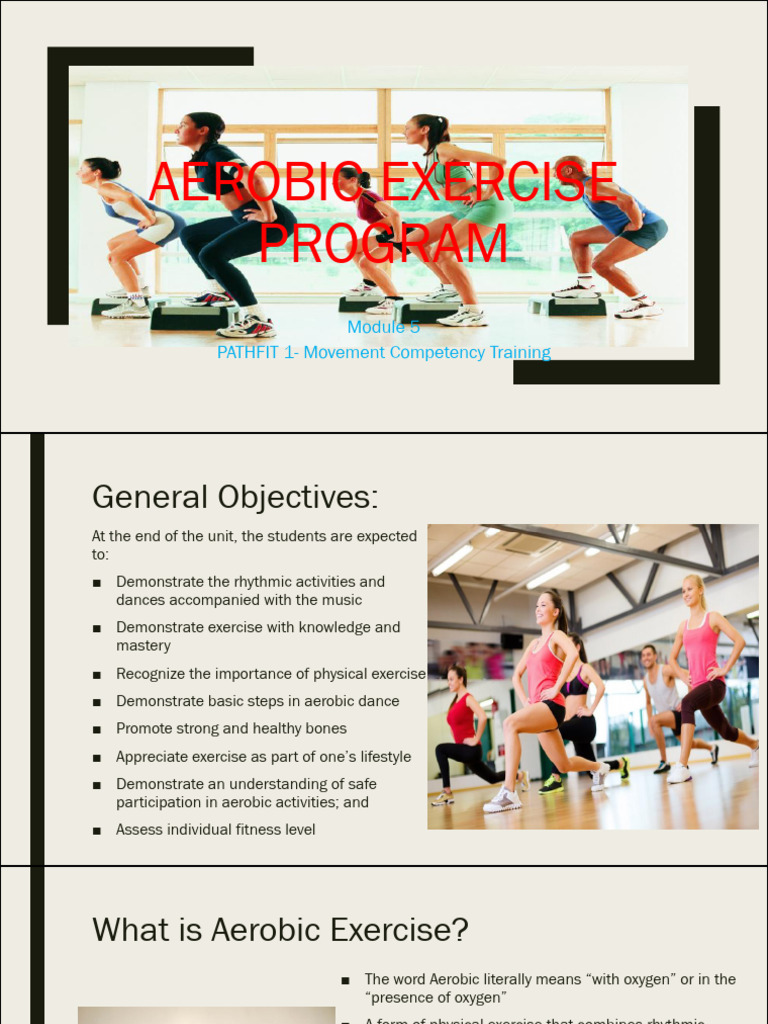 V. Aerobic Exercise Program 1 | PDF | Aerobic Exercise | Physical Fitness