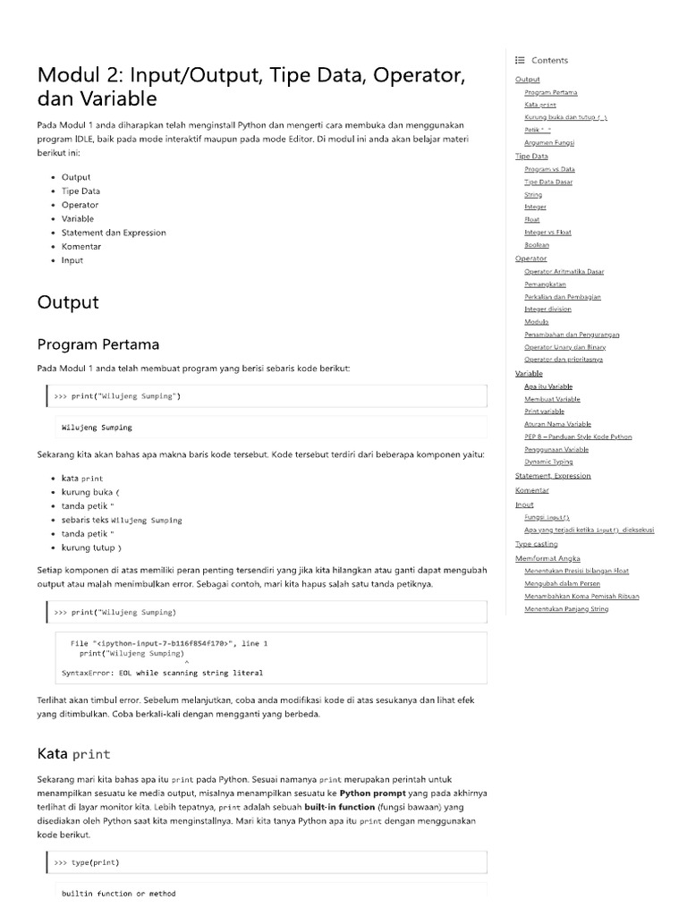 Input Output Pdf