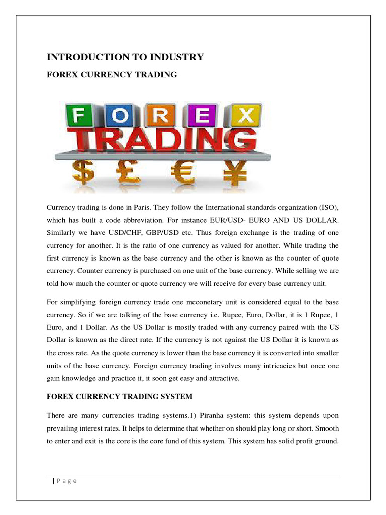 Forex Trading | PDF | Order (Exchange) | Futures Contract