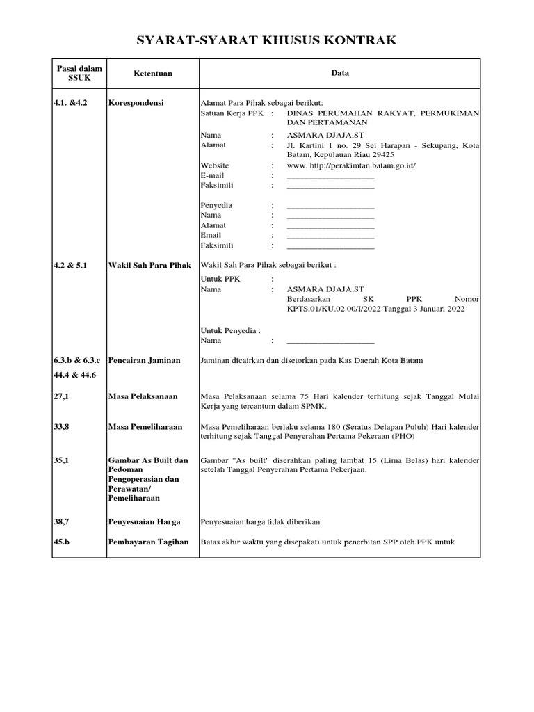 SSKK Fisik JL1 PKJ RW14 RT 0203 | PDF