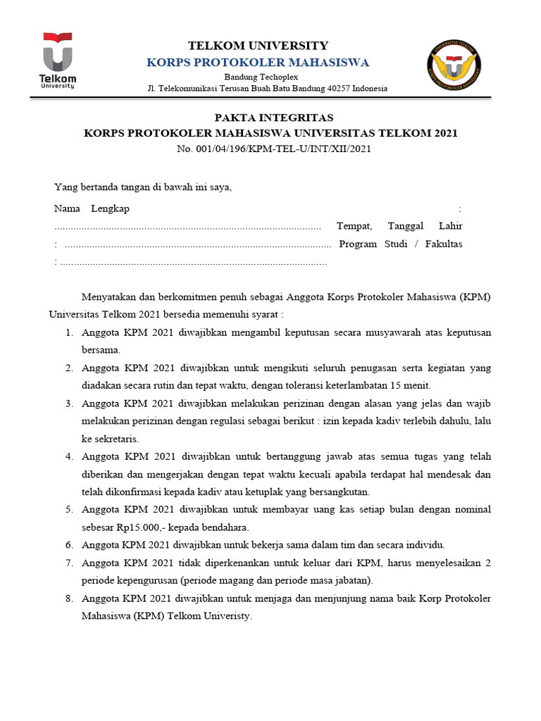 Mou KPM 2021 | PDF