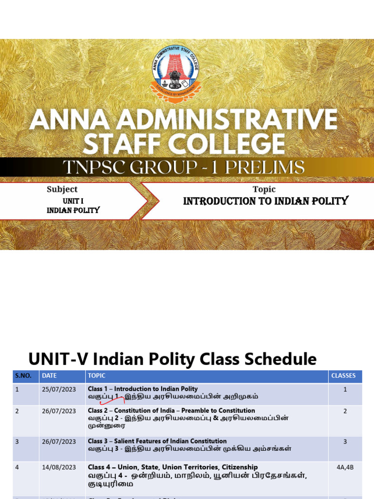 Introduction To Indian Polity | PDF