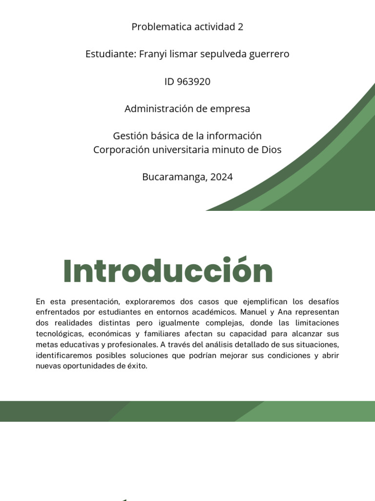 Presentación Problemática 2 | PDF