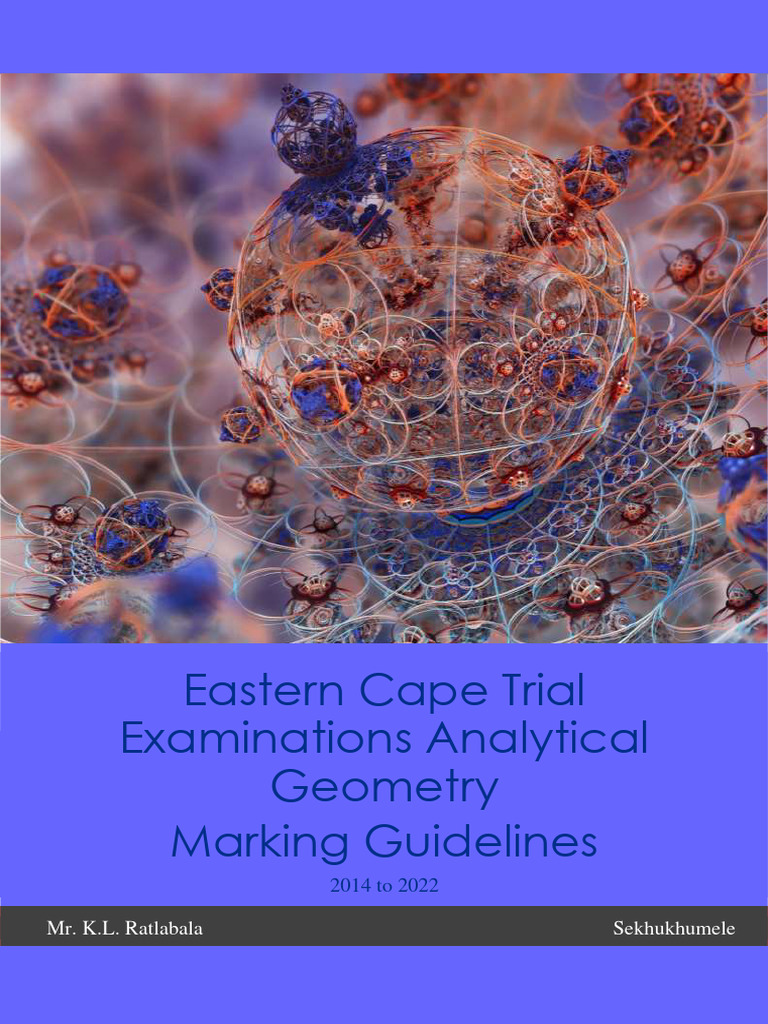 Eastern Cape Trial Analytical Geometry Marking Guidelines | PDF ...
