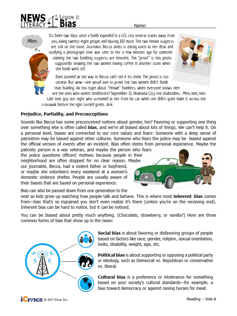 Bias - Reading Only | Download Free PDF | Bias | News