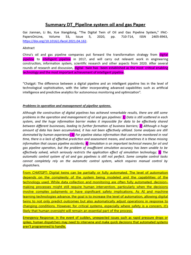 Summary DT | PDF | Automation | Simulation