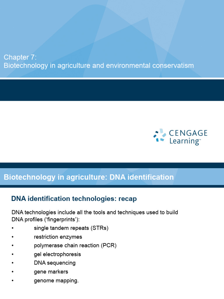 Biotechnology in Agriculture and Environmental Conservatism | PDF ...