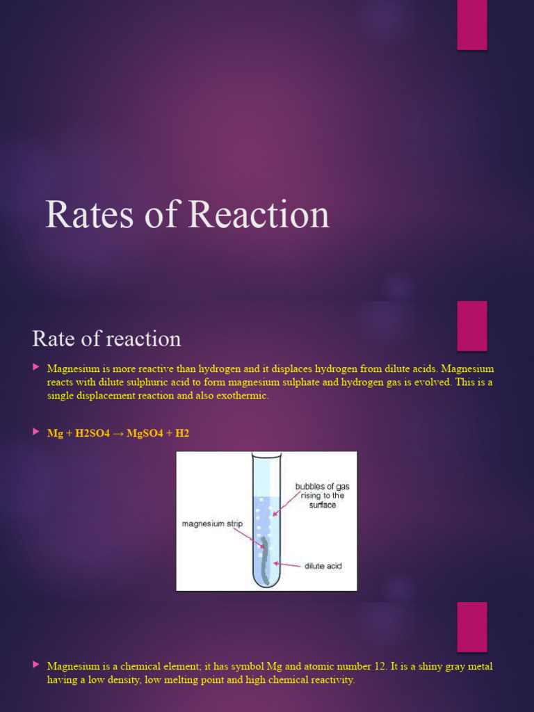 Rates of Reaction | PDF | Reaction Rate | Chemical Reactions