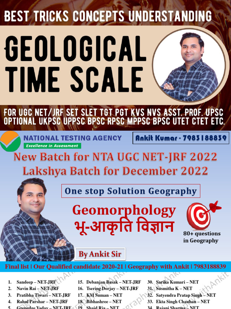 Geological Time Scale | PDF | Geomorphology | Geologic Time Scale