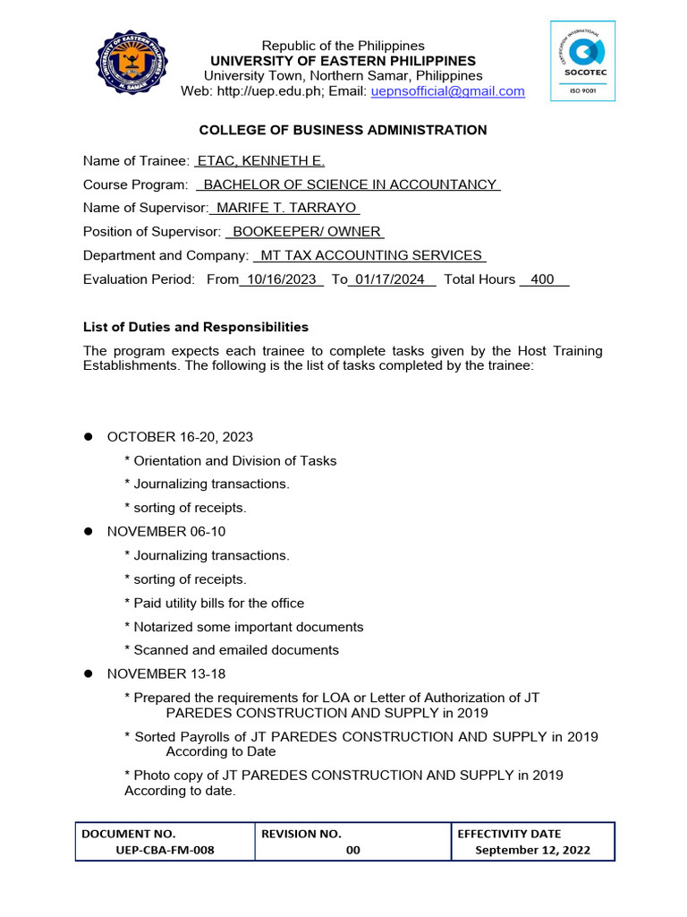 Acc. Report | PDF | Receipt | Payments