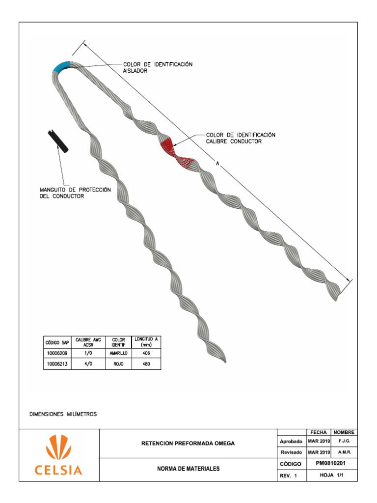 Pm0810201 Retencion Preformada Omega | PDF