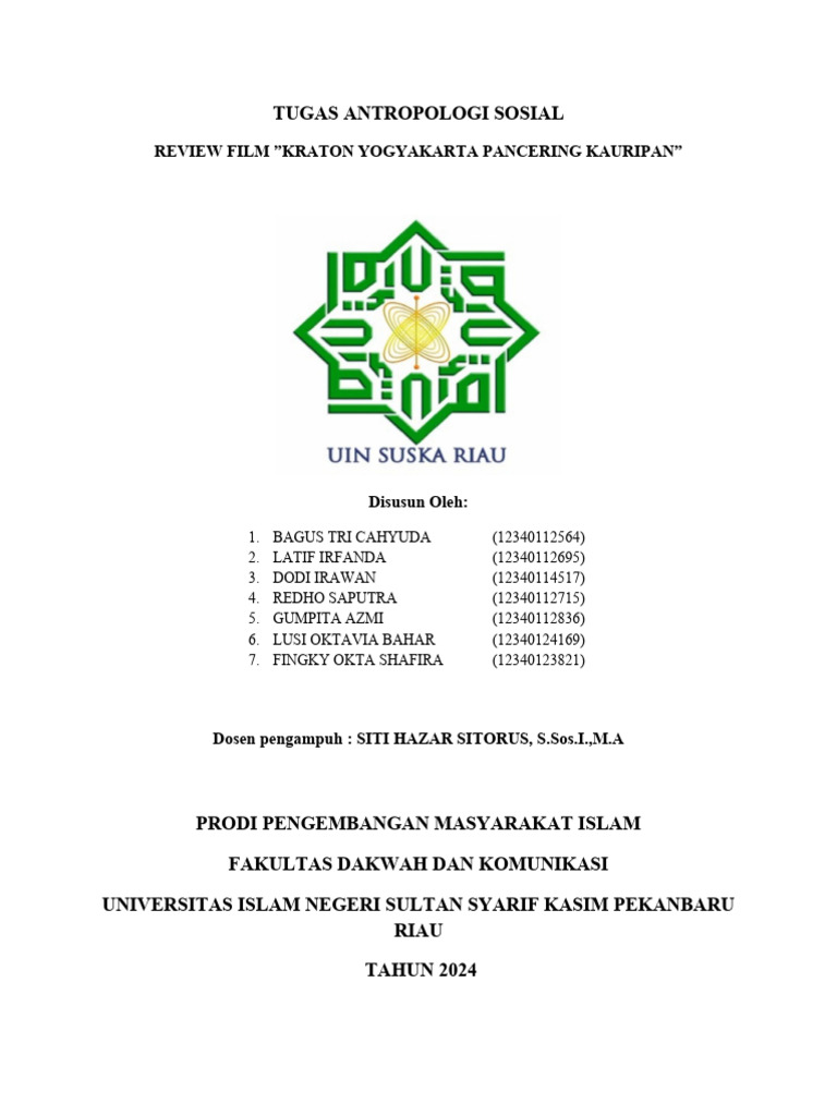 Review Film Kraton Yogyakarta 2022 | PDF
