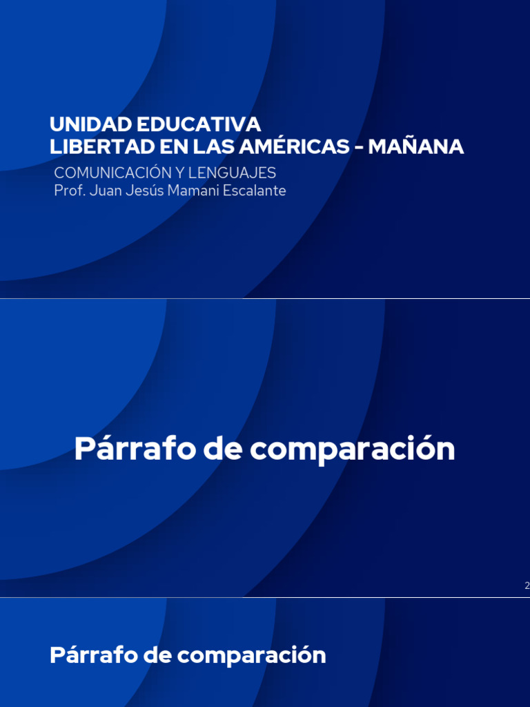El Párrafo - Párrafo de Comparación | PDF