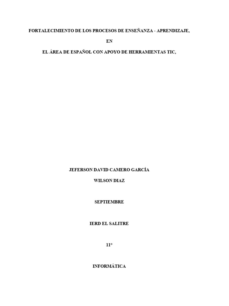 Proyecto Practica11 | PDF | Aprendizaje | Enseñando