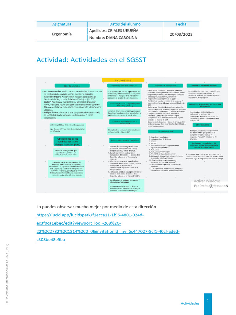 Actividad SST | PDF