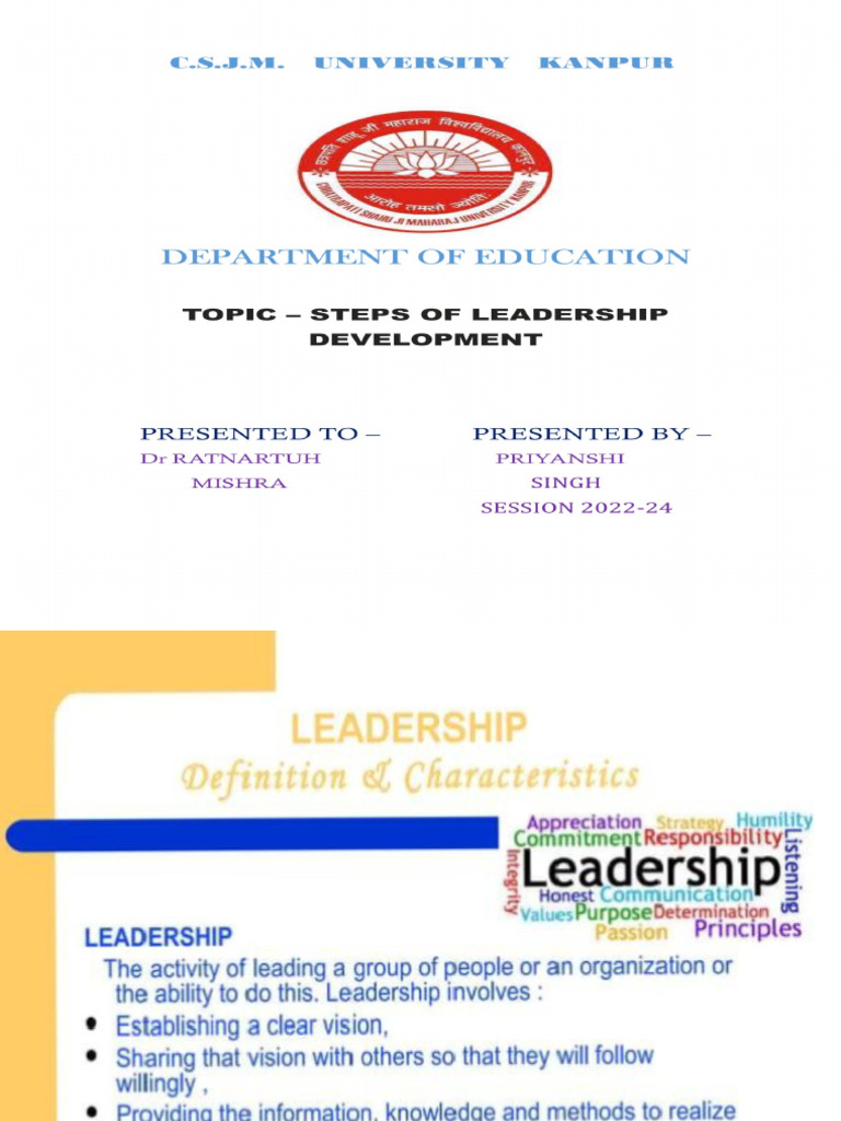 Steps of Leadership Development | PDF