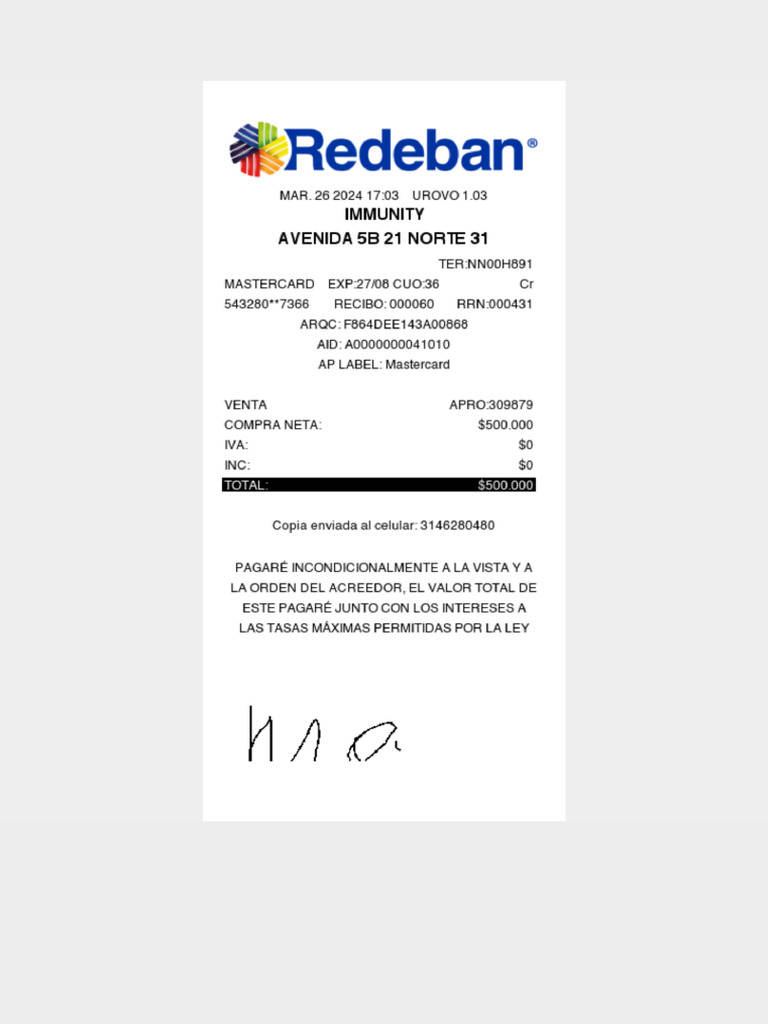 Redeban X60CXI862403 | PDF