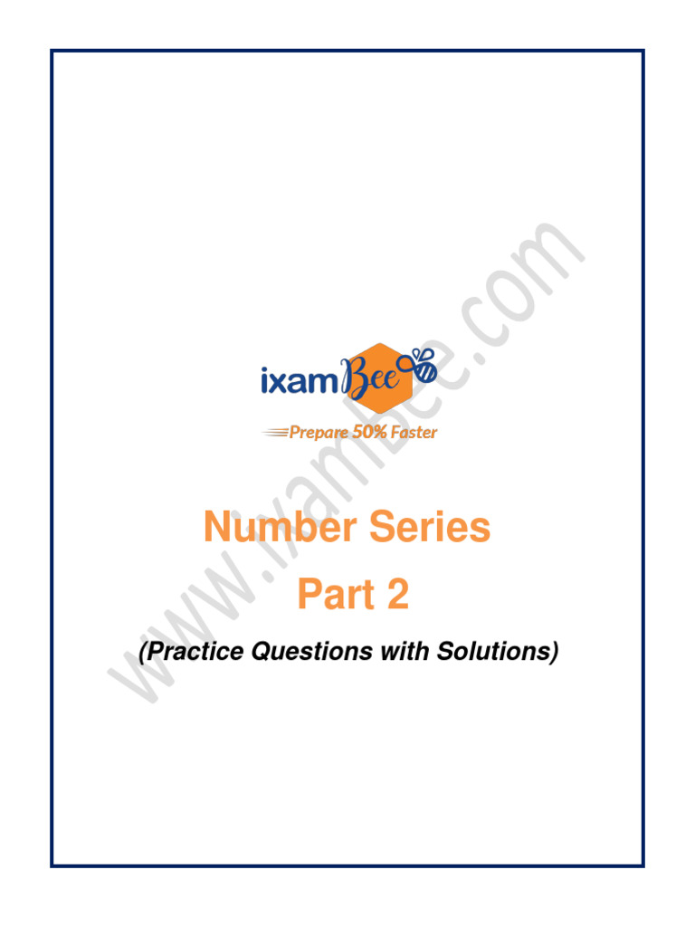Number Series Practice Questions & Solutions | PDF | Economies | Regulation
