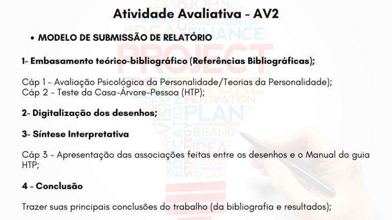 Atividade - Relatório Projetiva AV2 | PDF