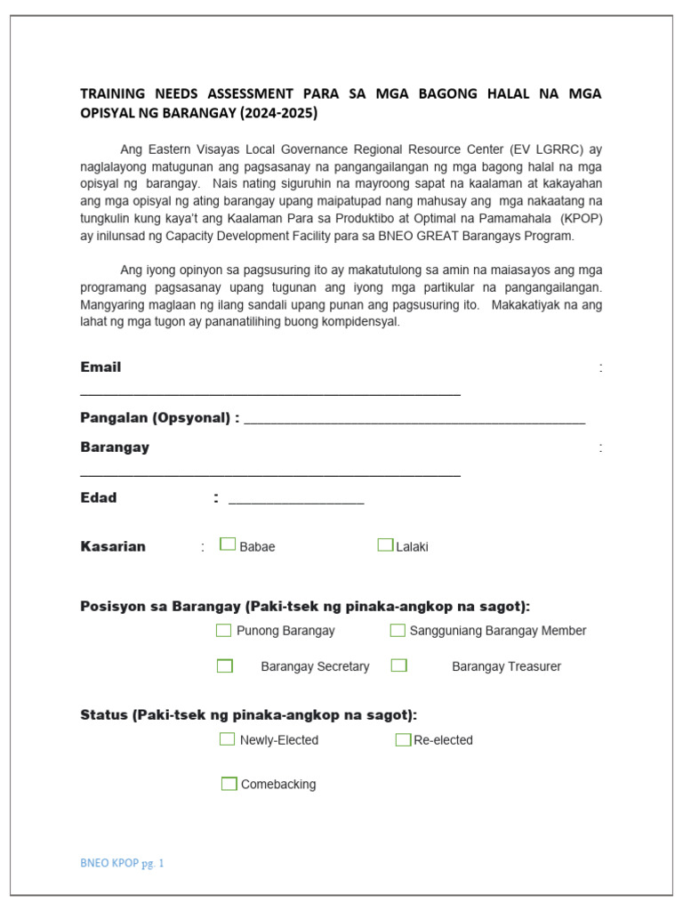 KPOP Survey-Form | PDF