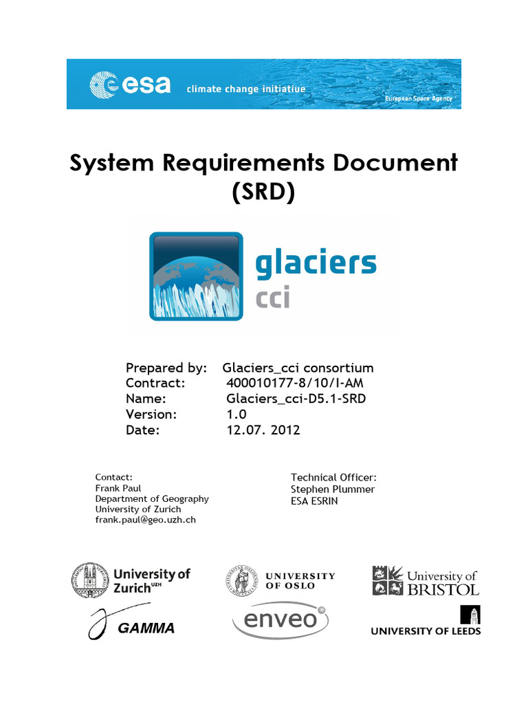 SRD SRS Document Sample | PDF | Computing