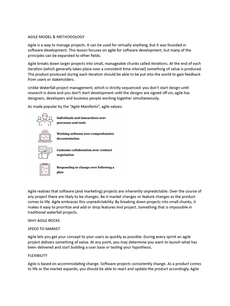 Agile Model | PDF | Agile Software Development | Software Development ... Agile Model | PDF | Agile Software Development | Software Development ...
