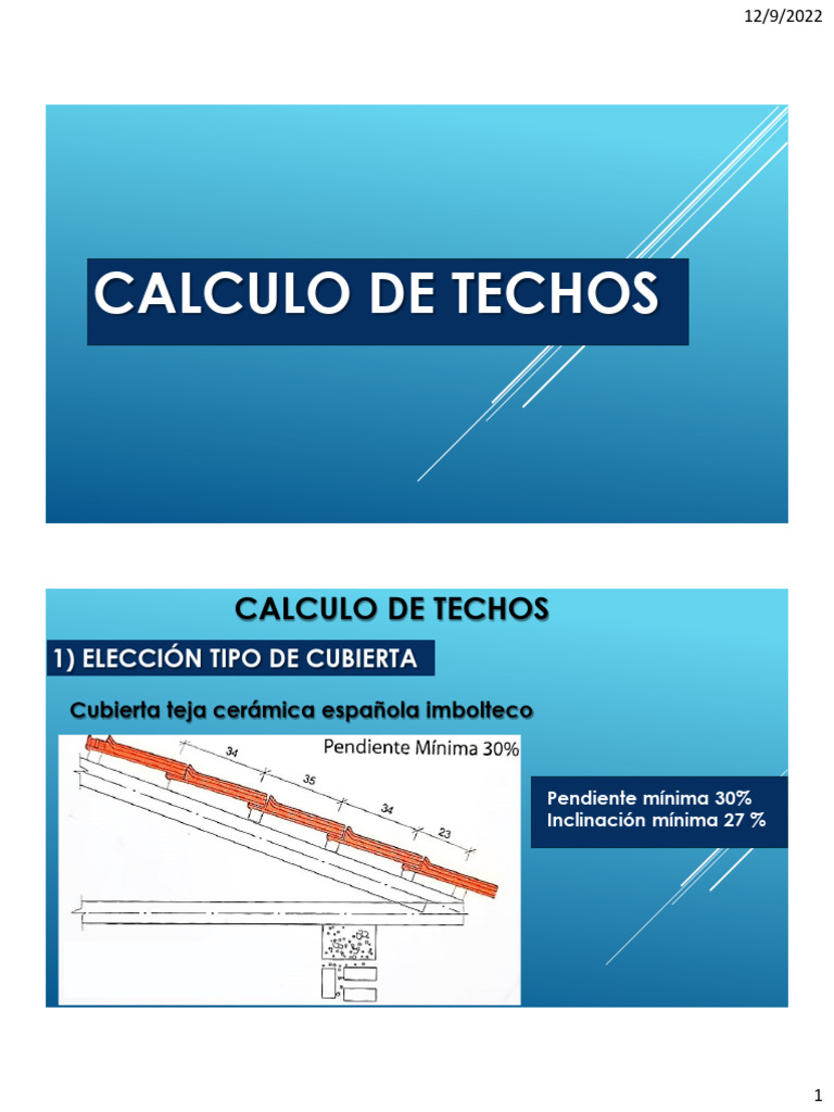 Calculo de Techos | PDF