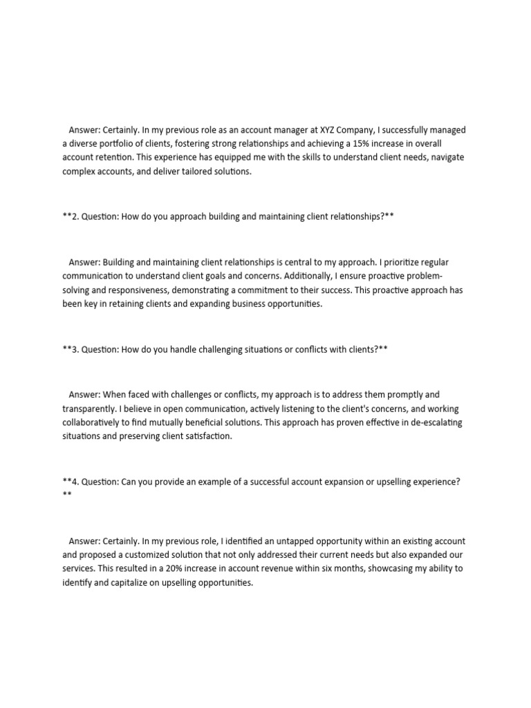 Account Manager | PDF | Customer Relationship Management | Sales