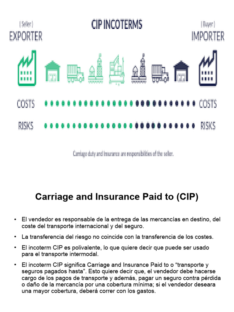 Incoterm Cip | PDF | Business | Comercio