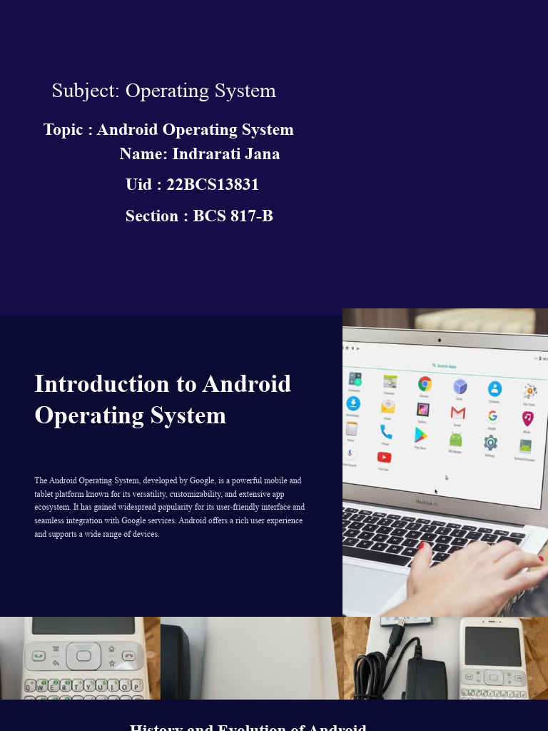 Topic Android Operating System Pdf Android Operating System Operating System