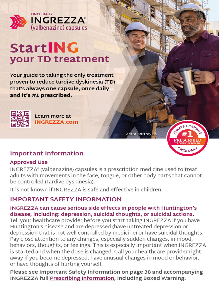Ingrezza Valbenazine Starter Treatment Guide | Download Free PDF ...