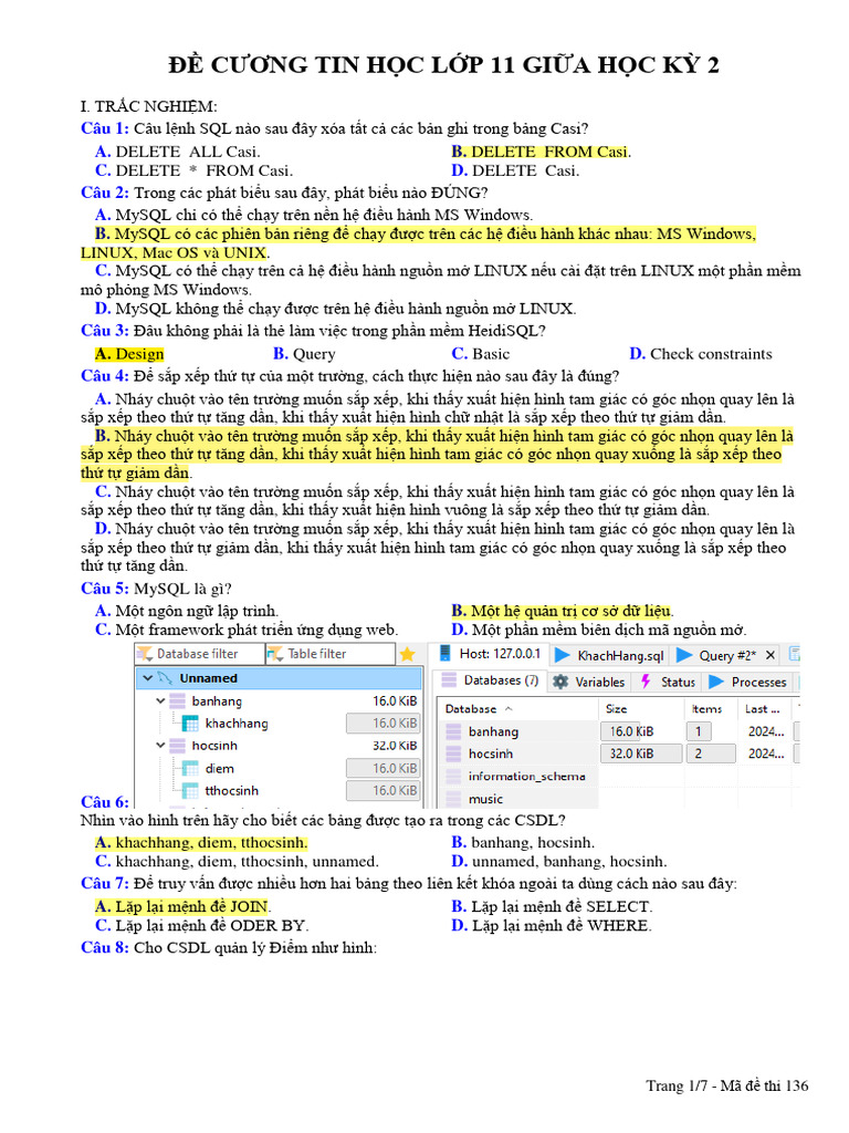 De Cuong Tin 11 GK2 | PDF