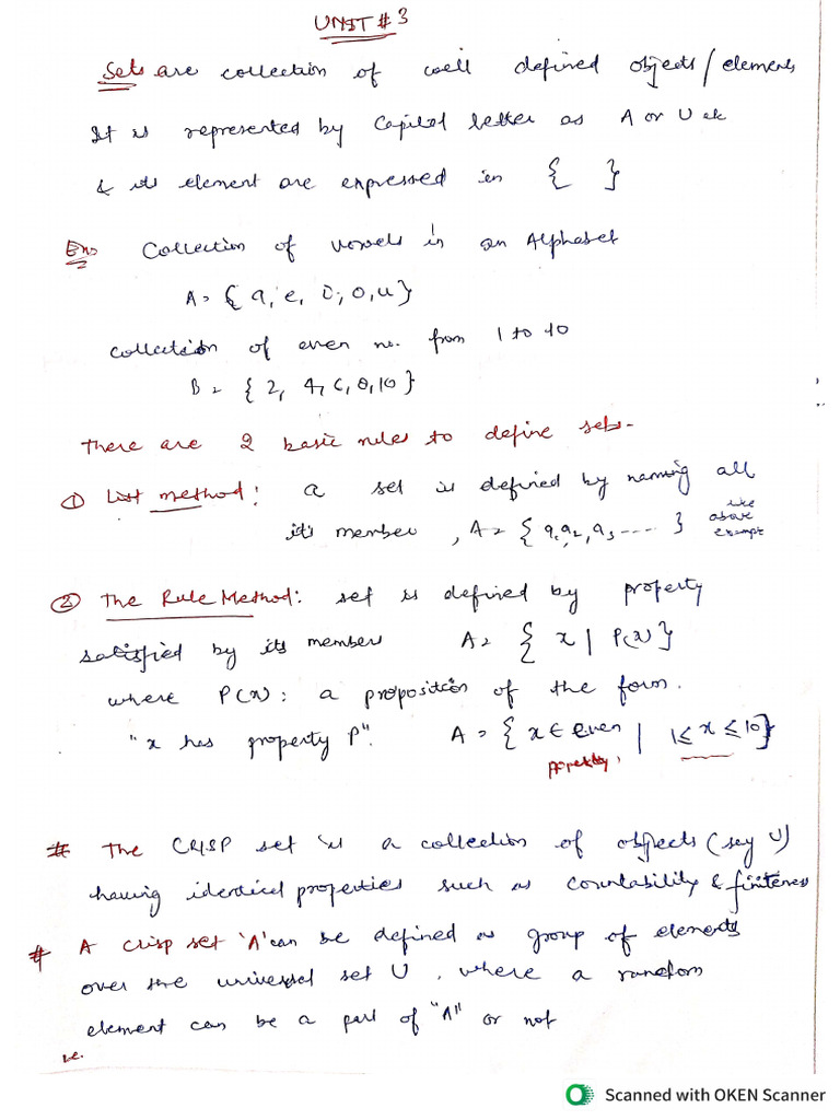 Unit3 (Upto Fuzzy Operations) | PDF
