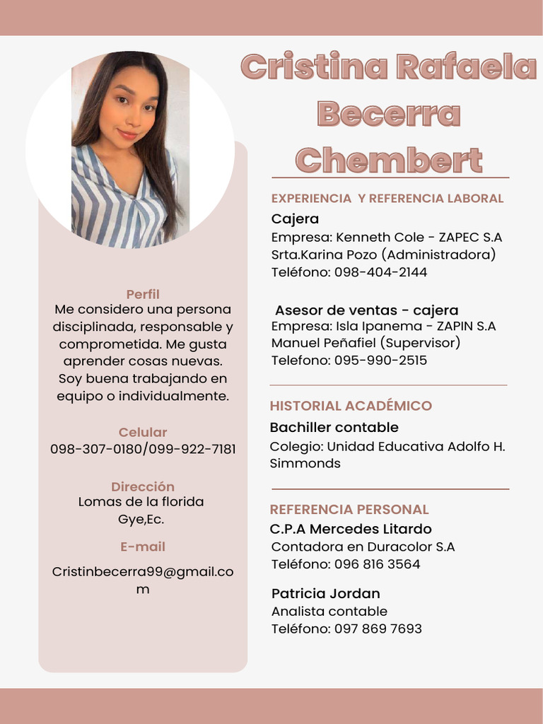 CV Cristina Becerra CH - Compressed | PDF