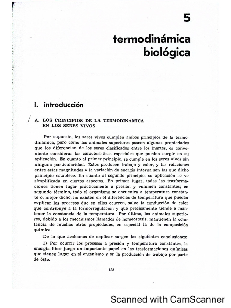 Termodinámica Biológica | PDF