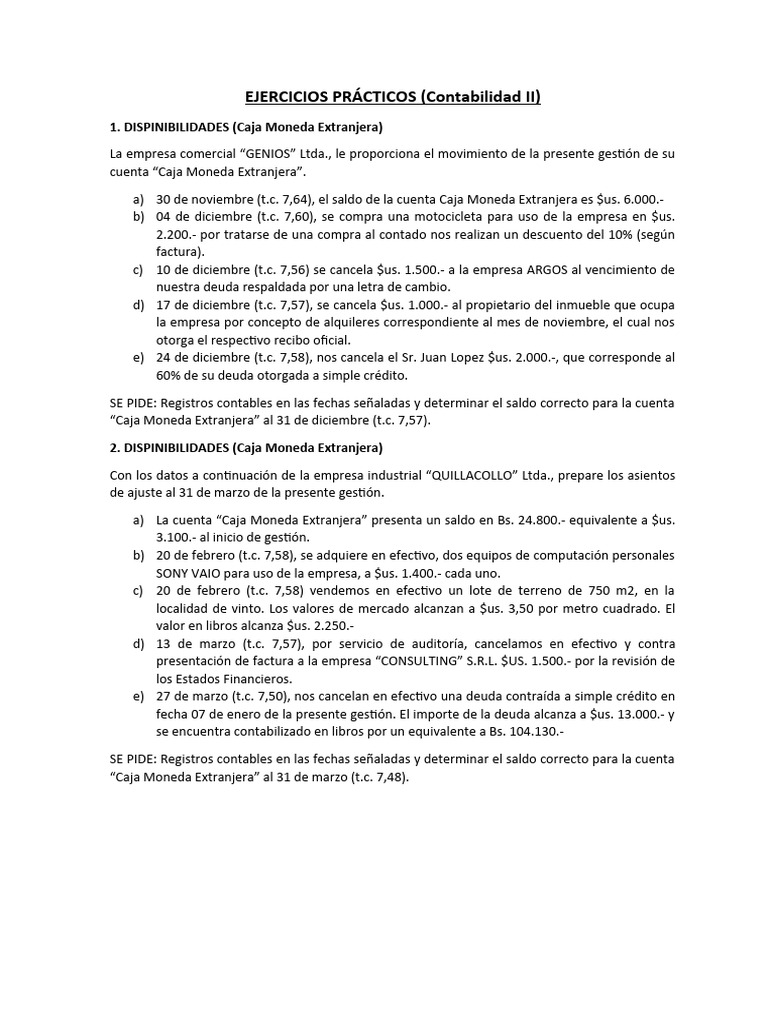 Practica-Caja MN-Caja ME-CajaChica-Conciliaciones | PDF | Bancos | Contabilidad