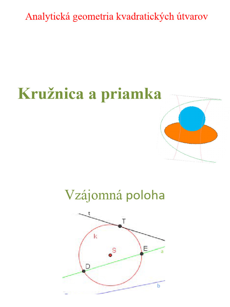 Kruznica A Priamka | PDF
